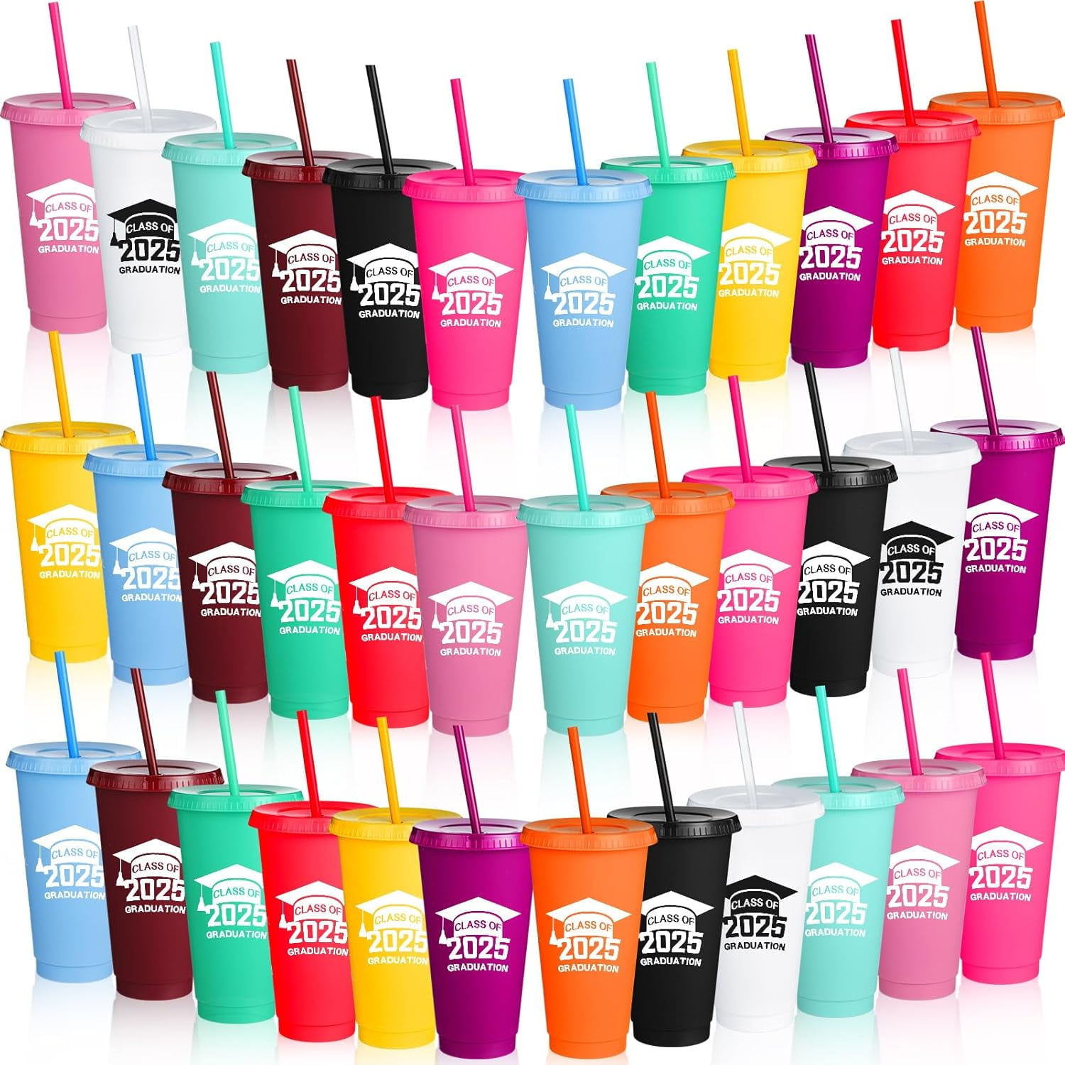 Class of 2025 Graduation Gifts: Graduation Tumbler with Straw and Lid ...