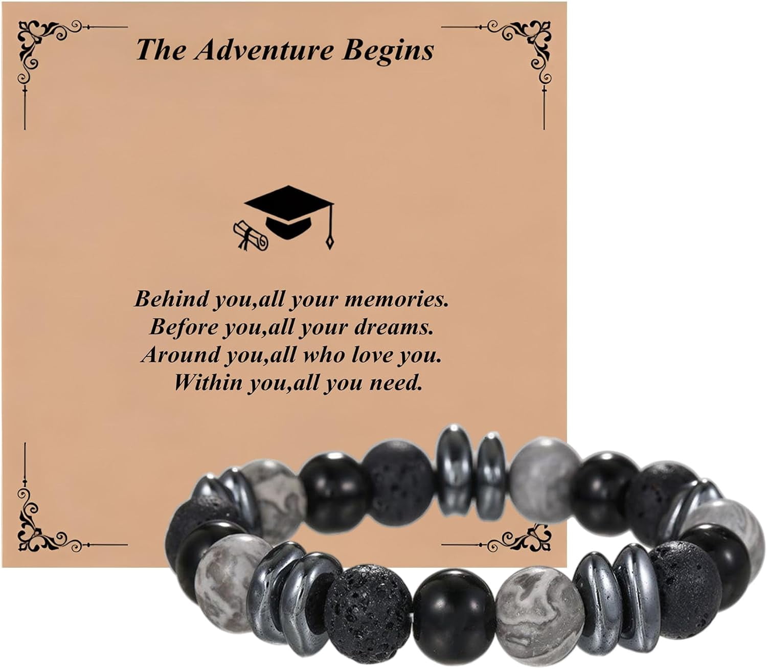 Class of 2025 Graduation Gifts for Him Her,Beaded Bracelets for Men ...