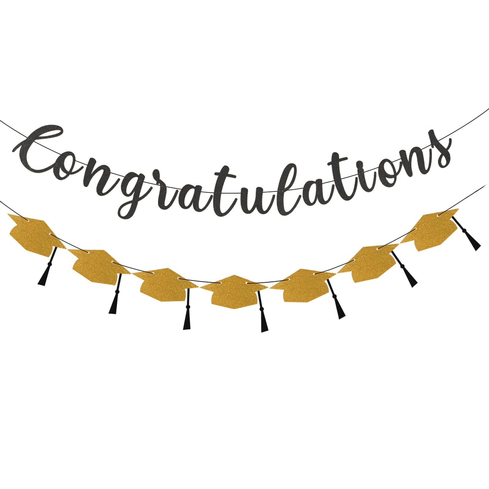 Class of 2025 Graduation MMF7 Decorations Pre-Strung Glitter ...