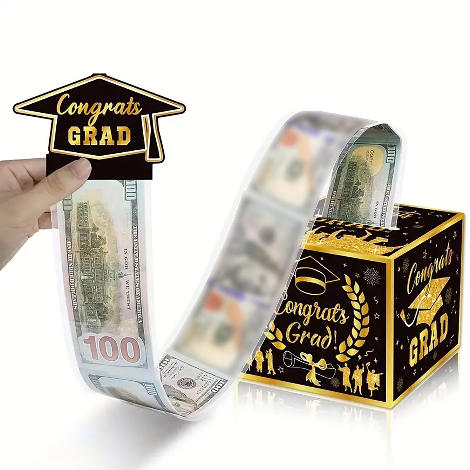 Class of 2025 Graduation Money Box for Cash Gift Pull, Funny Surprise ...