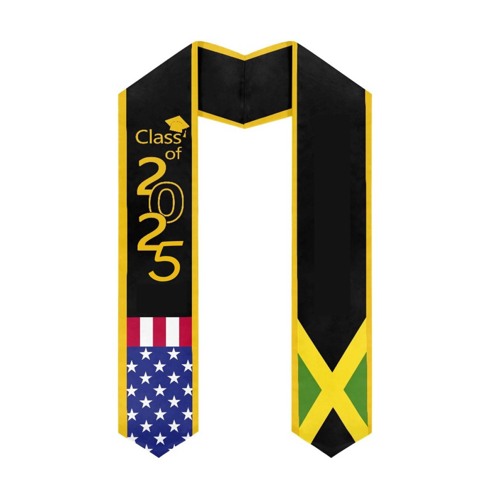 Class of 2025 Graduation Stole - Customizable Country Flag Sash for ...