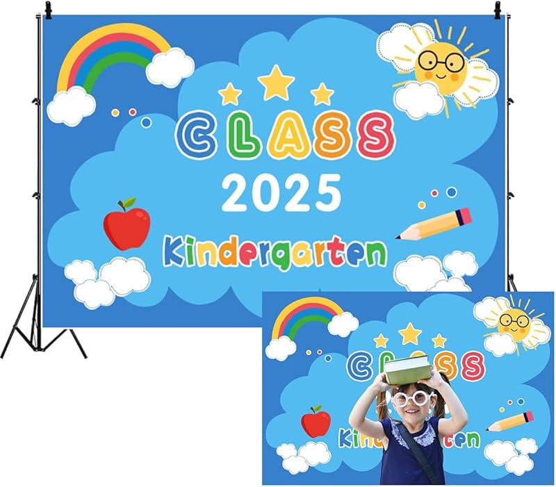 Class of 2025 Kindergarten Graduation Backdrop 2025 Graduation ...