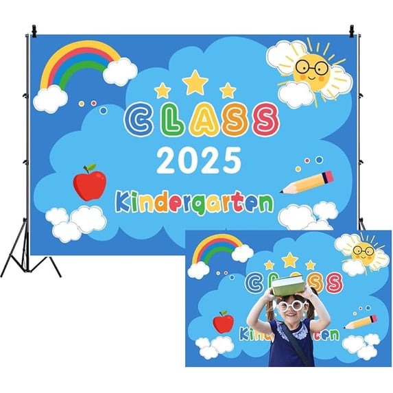 Class of 2025 Kindergarten Graduation Backdrop 2025 Graduation ...