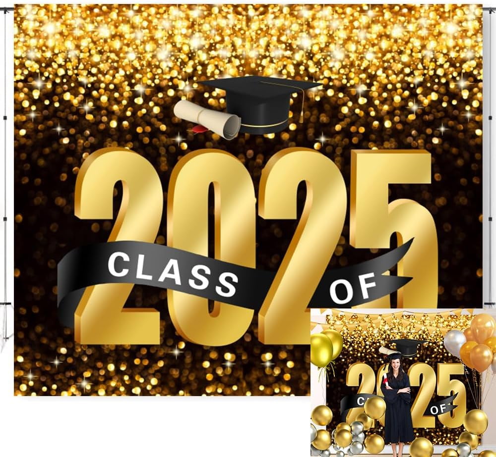 Class of 2025 Photography Pretty Backdrop Graduation Backdrop Bachelor ...