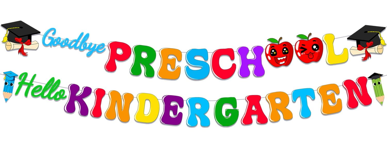Class of 2025 Preschool SSF20 Graduation Banners Party Decorations ...