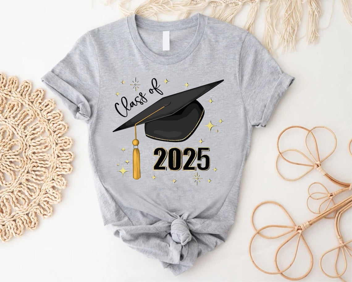 Class Of 2025 Shirt, Graduation Cap Shirt, High School Senior Shirt ...