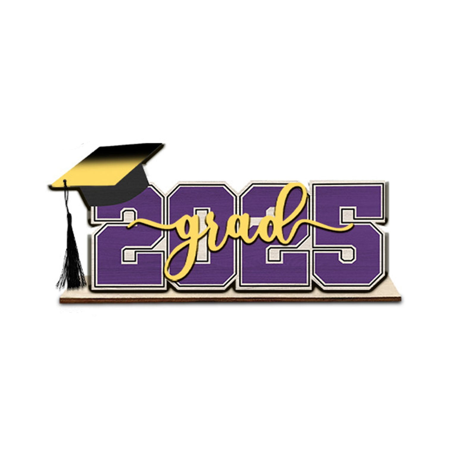 Class of 2025 Wooden Congrats Grad Centerpieces - 2025 Graduation Party ...
