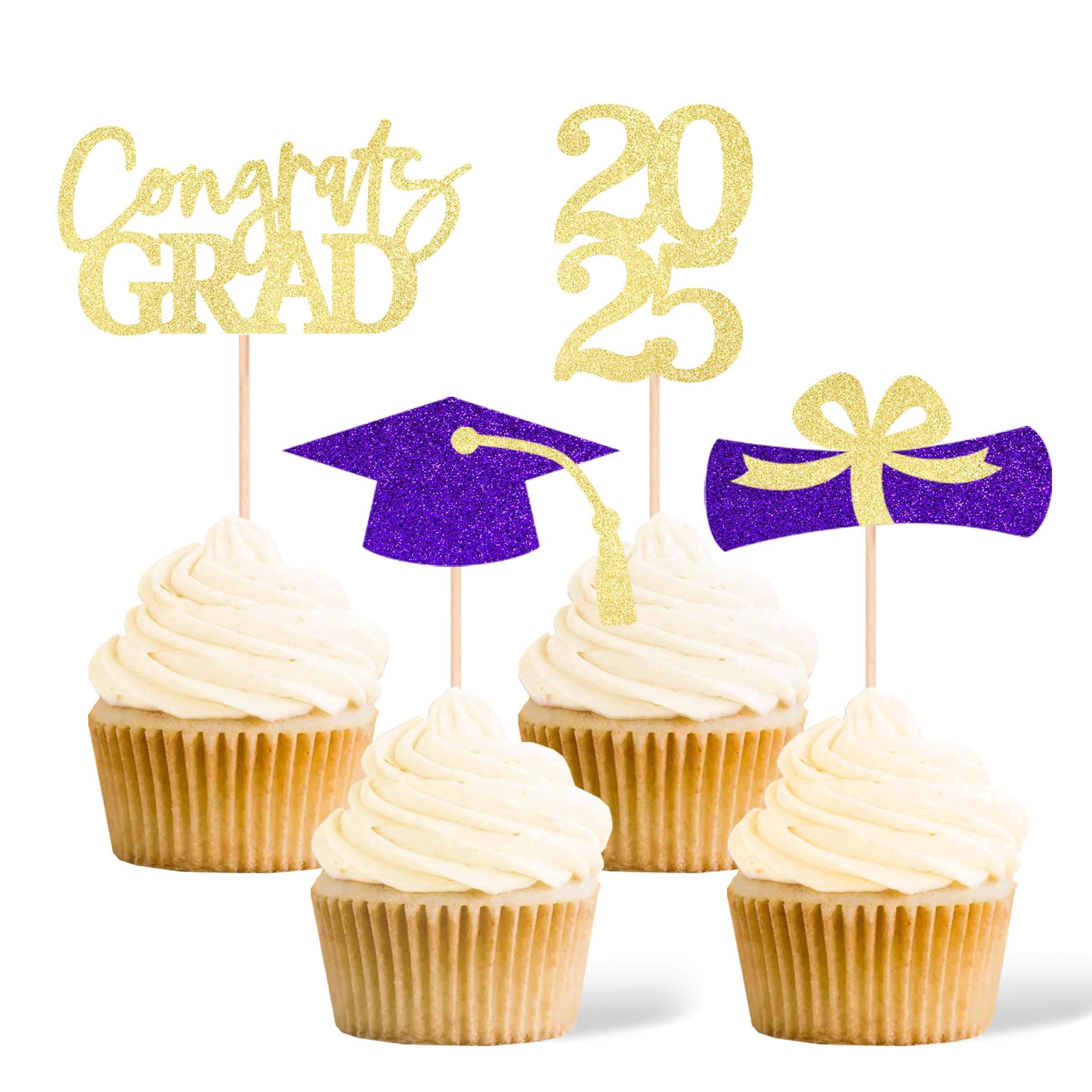 Class of 2025TRDN Graduation Decoration Party Cupcake Toppers, Double ...