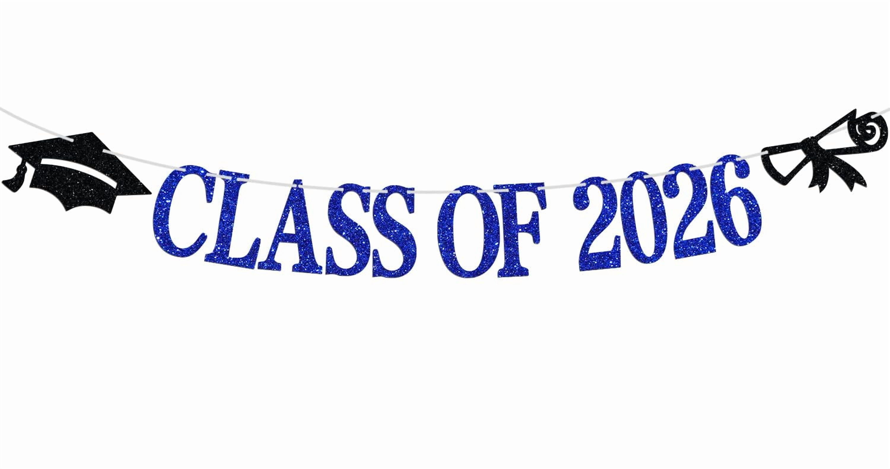 Class of 2026 Banner, Congrats Grad Bunting Sign for 2026 High School ...
