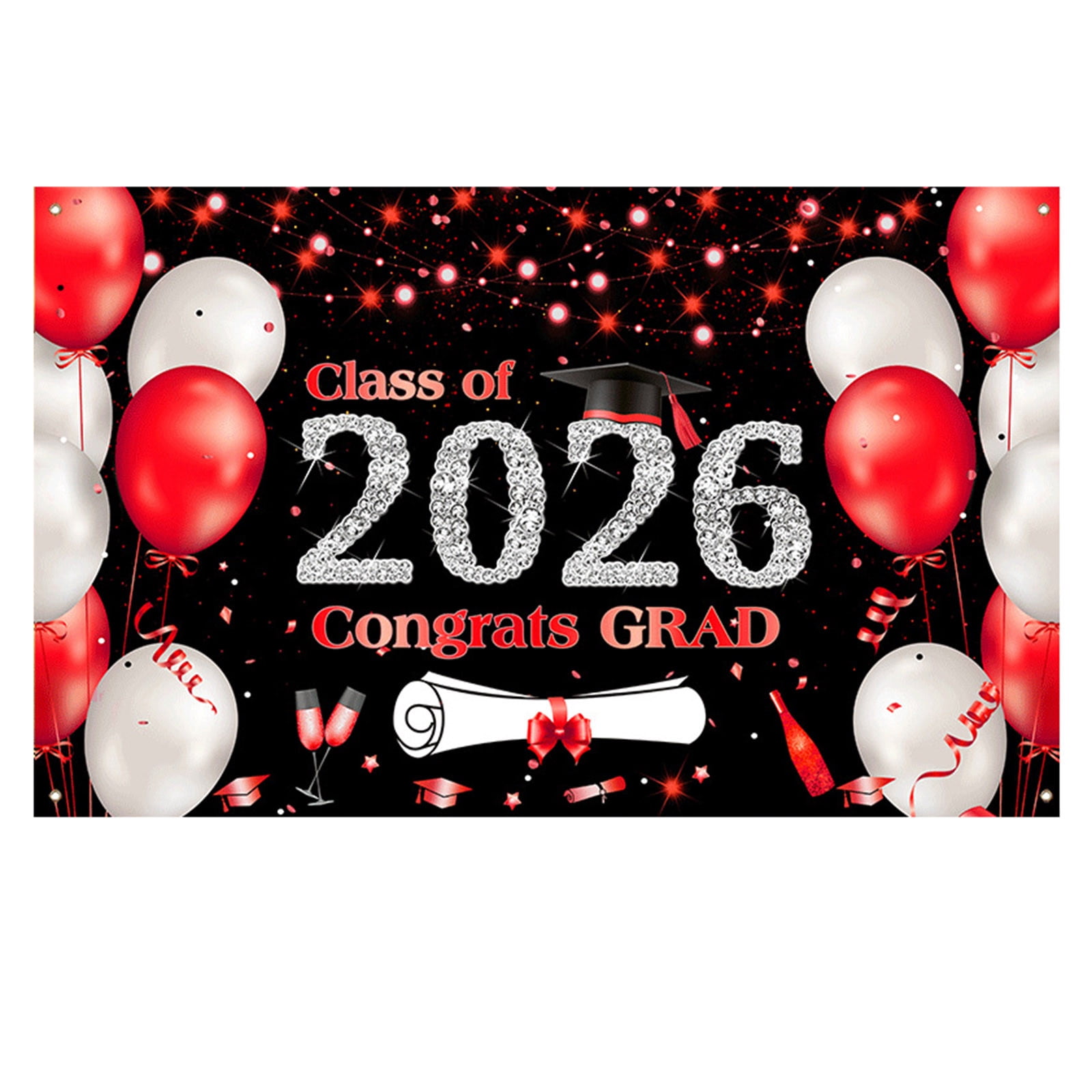 Class of 2026 Graduation Banner - 70x43 Inch Photo Backdrop and Party ...