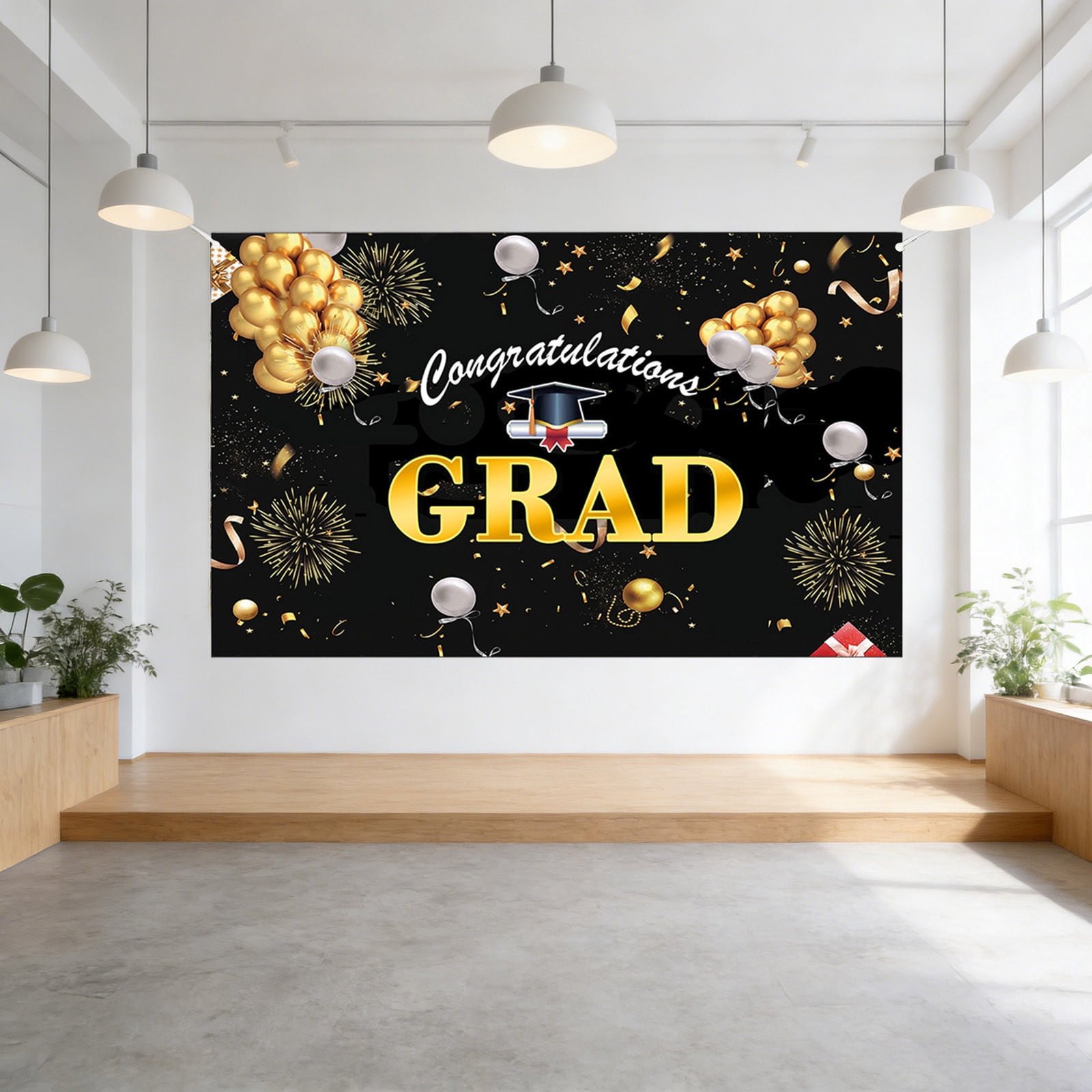 Class of 2026 Graduation Banner Decorations, Congrats Grad Photo Booth ...