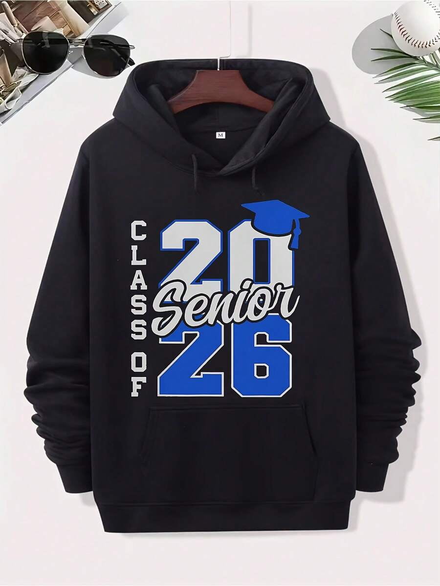 Class Of 2026 Graduation Hoodie For Men Streetwear Style Hooded ...