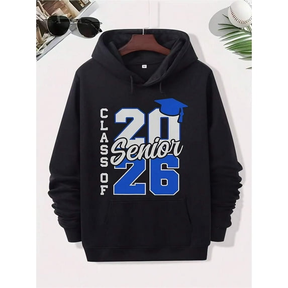 Class Of 2026 Graduation Hoodie For Men Streetwear Style Hooded ...