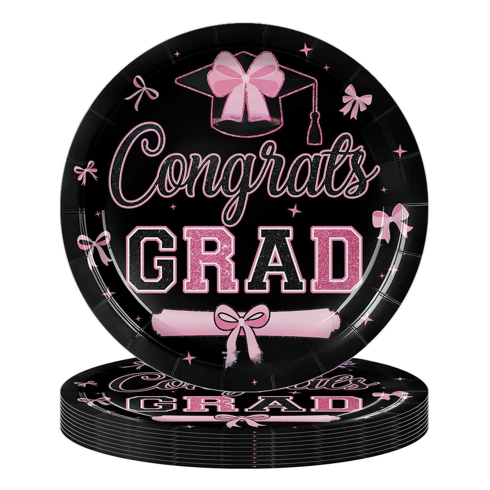 Class of 2026 Graduation Party Supplies Tableware Set, Congrats Grad ...