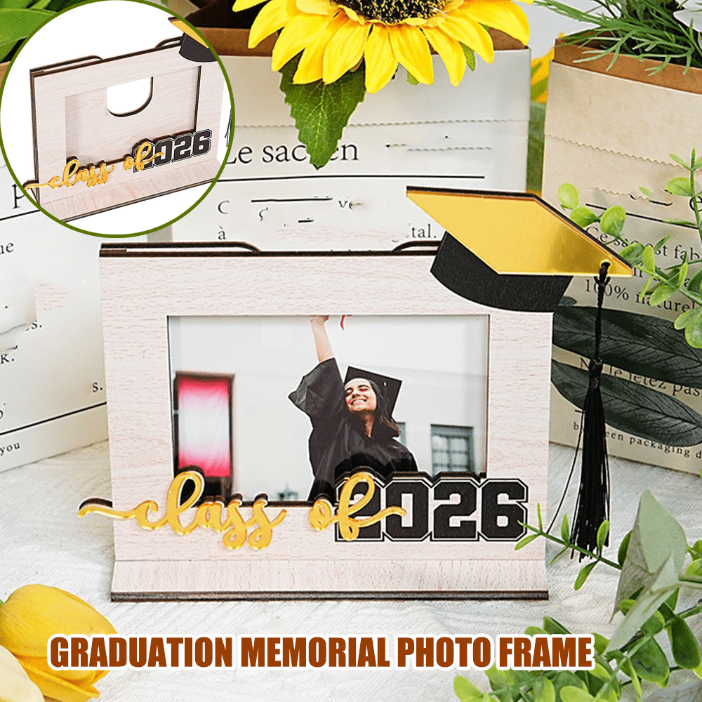 Class Of 2026 Graduation Wooden Combination Photo Frame Desktop Display ...