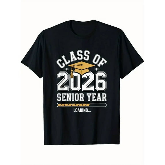 Class of 2026 Senior Year Loading Funny Senior 2026 Graduate T-Shirt ...