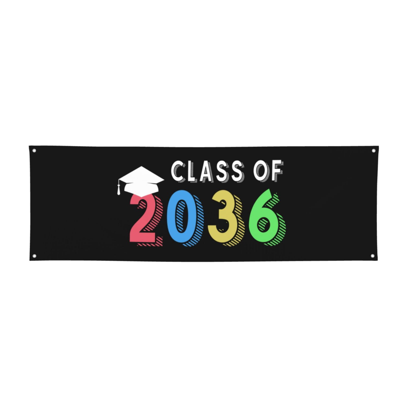 Class Of 2036 Grow With Me First Day Of School Graduation Large Banner ...