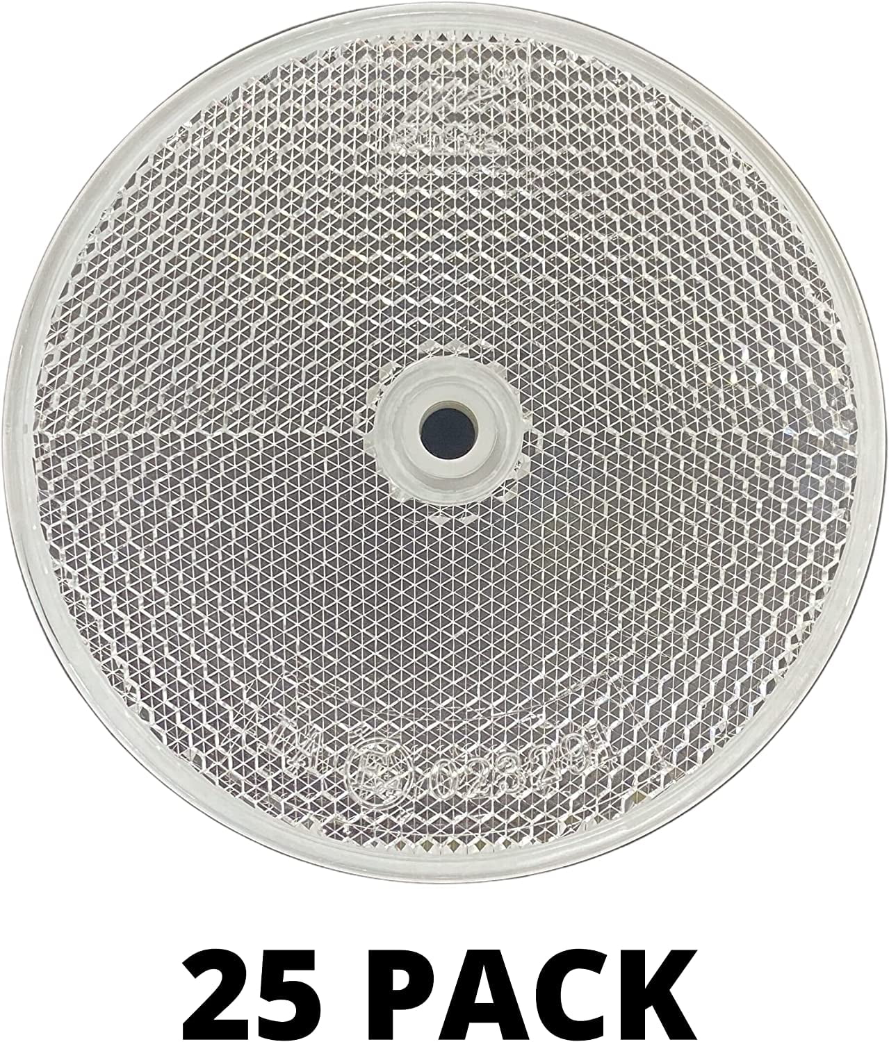 Class A 3-3/16" Round Red/Amber/White Reflector with Center Mounting ...