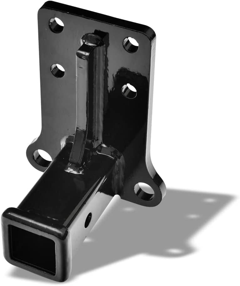 Class 3 III Black 2" Receiver Tube Rear Bumper Trailer Tow Hitch Towing Mount Compatible with 98 ...