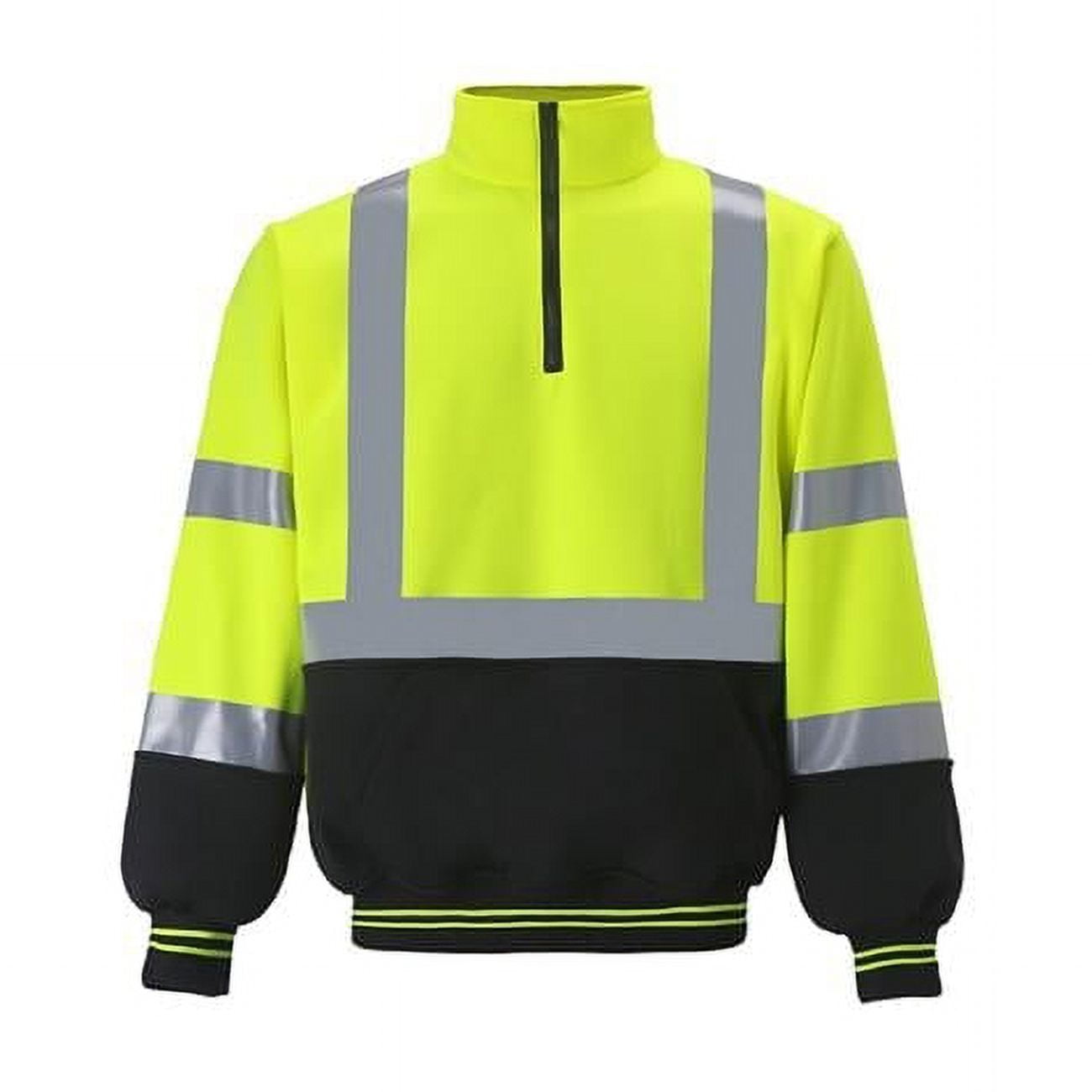 Class 3 Two Tone Quarter Zip Sweatshirt, Lime - 3XL - Walmart.com