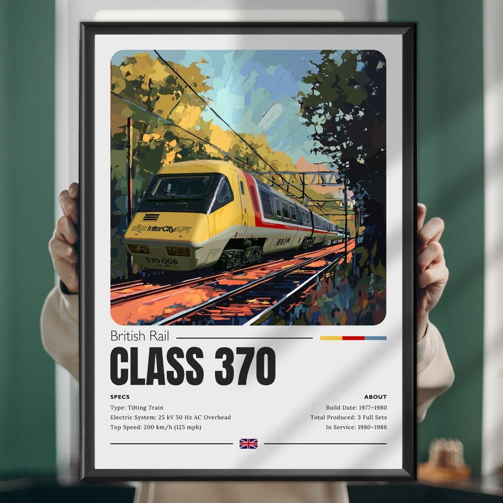Class 370 Apt Poster Advanced Passenger Train British Rail Iconic Tilt ...