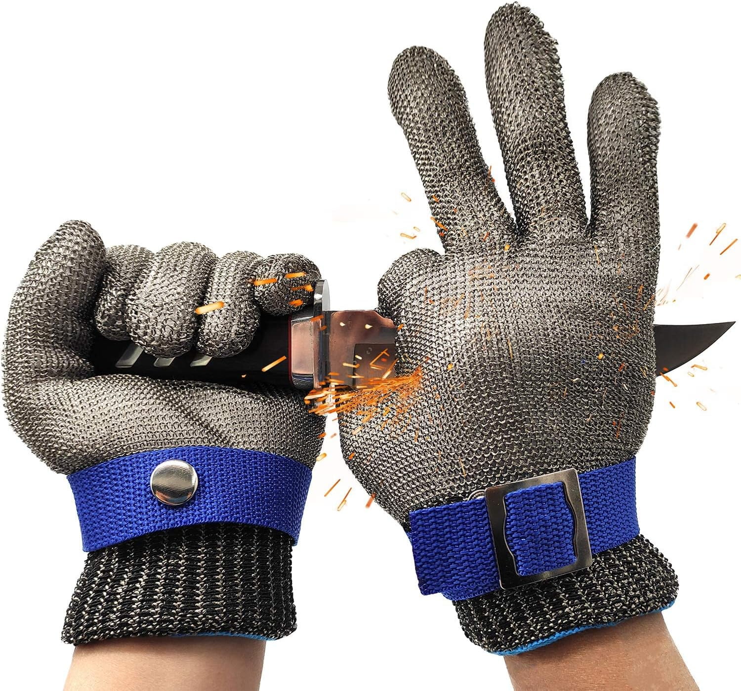 Class 9 Cut Resistant Gloves,Safety Chef Cutting Gloves for Kitchen ...