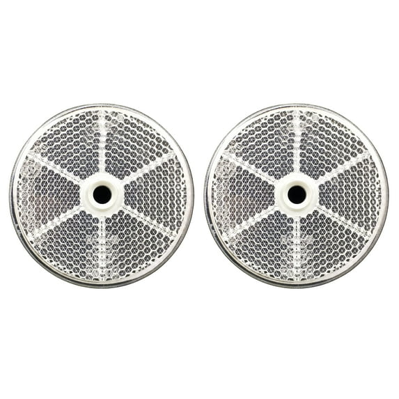 Class A 2" Round Reflector with Center Mounting Hole 2X White for ...