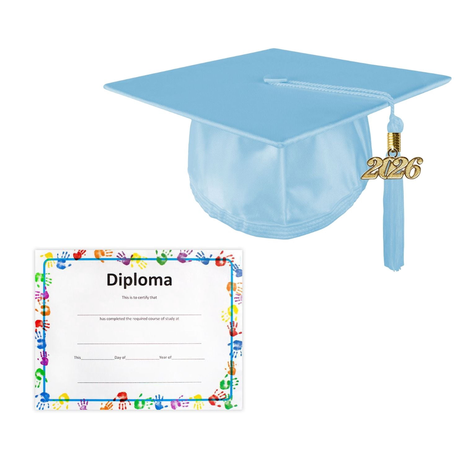 Class Act Graduation Kindergarten Preschool Unisex Shiny Graduation Cap ...