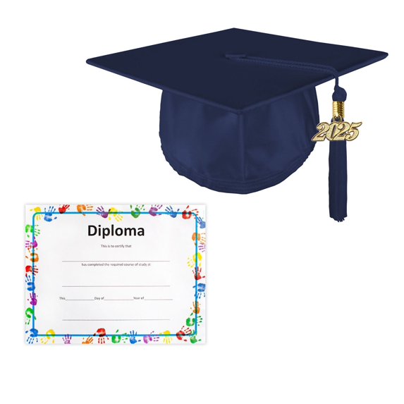 Class Act Graduation Kindergarten Preschool Unisex Shiny Graduation Cap ...