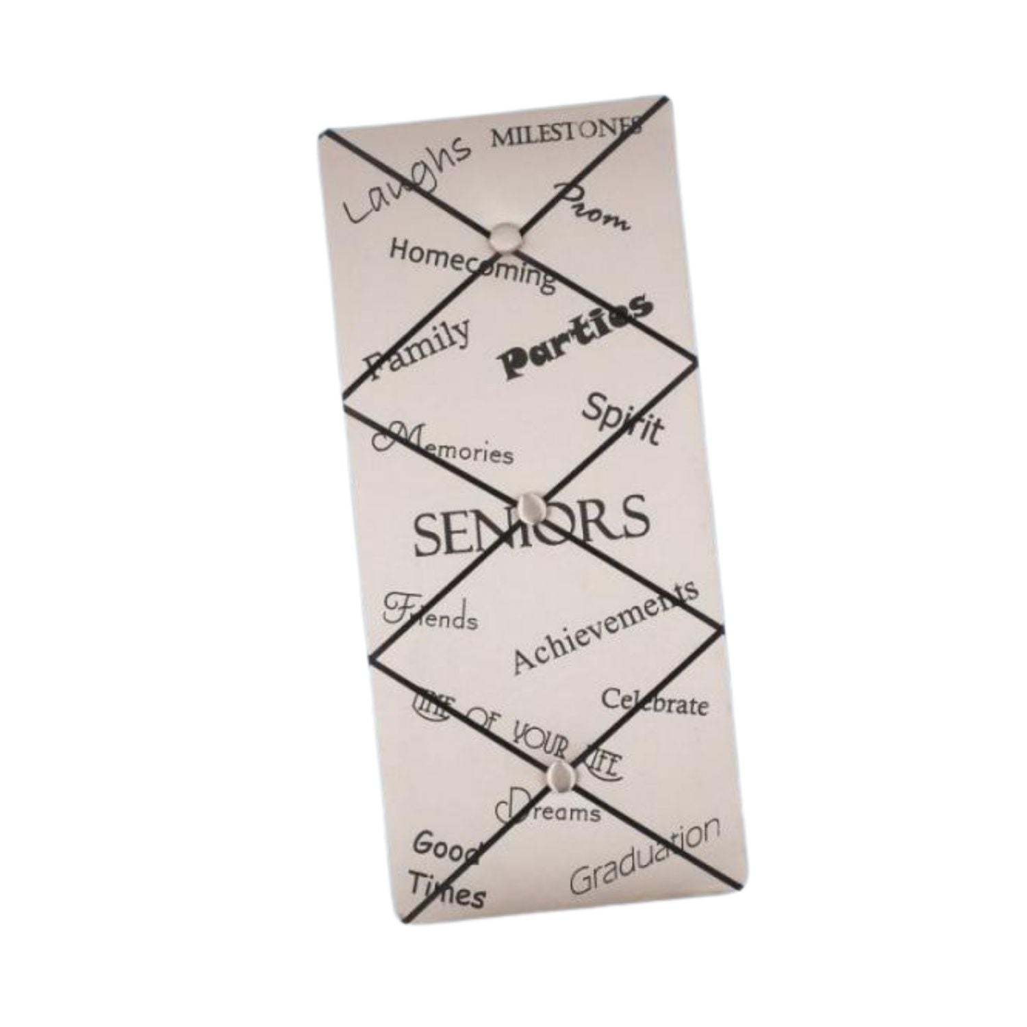 Class Act Graduation Senior Class Fabric Photo Memo Memory Board Gift ...