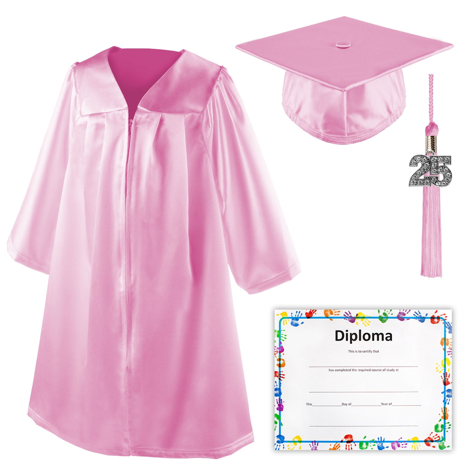 Class Act Graduation Shiny Kindergarten Preschool Graduation Cap & Gown ...