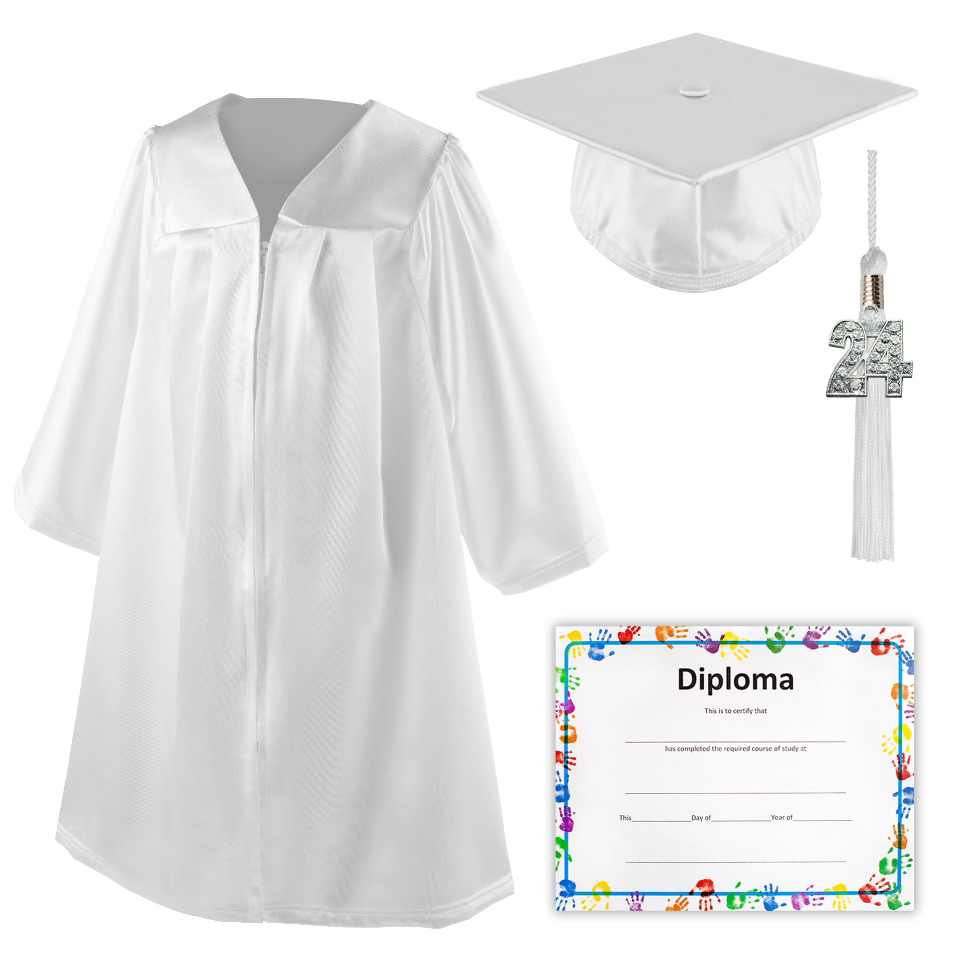 Class Act Graduation Shiny Kindergarten Preschool Graduation Cap & Gown ...