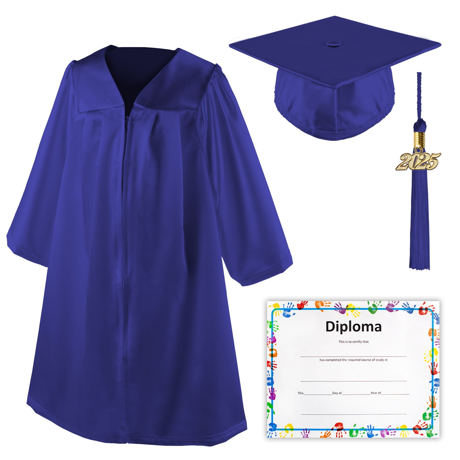 Class Act Graduation Shiny Kindergarten Preschool Graduation Cap & Gown ...