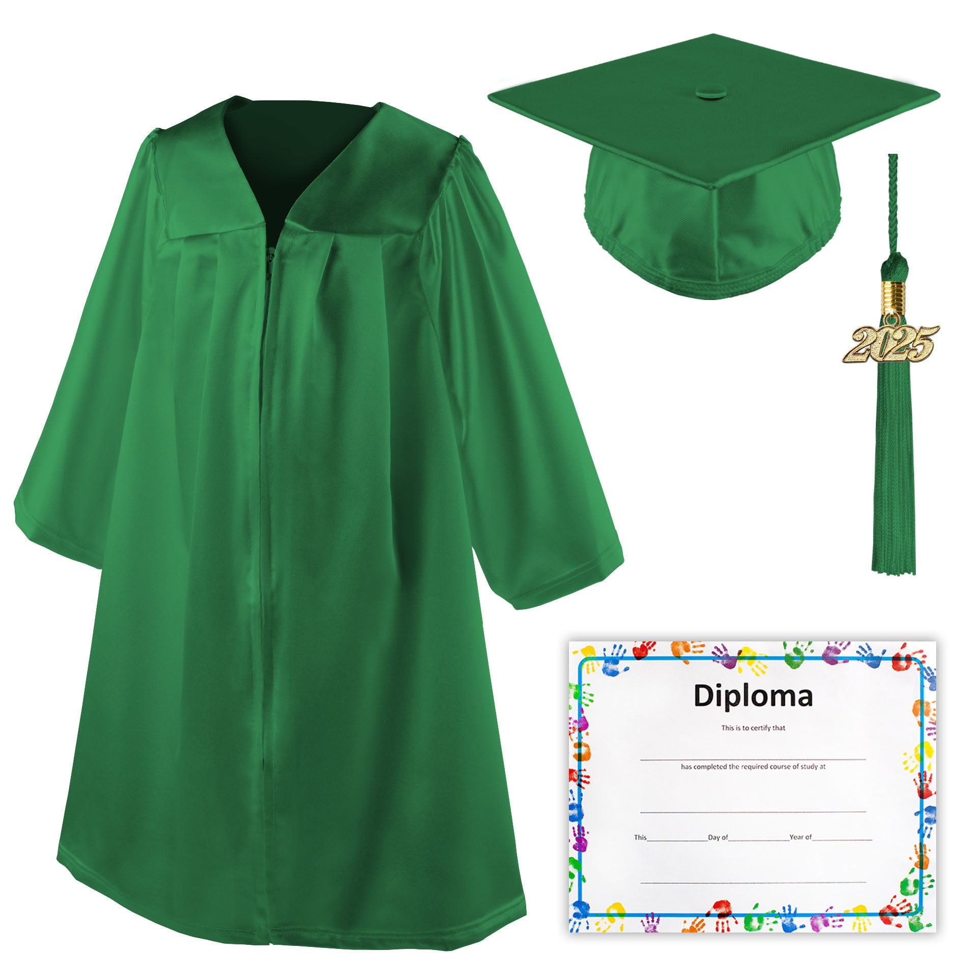 Class Act Graduation Shiny Kindergarten Preschool Graduation Cap & Gown ...