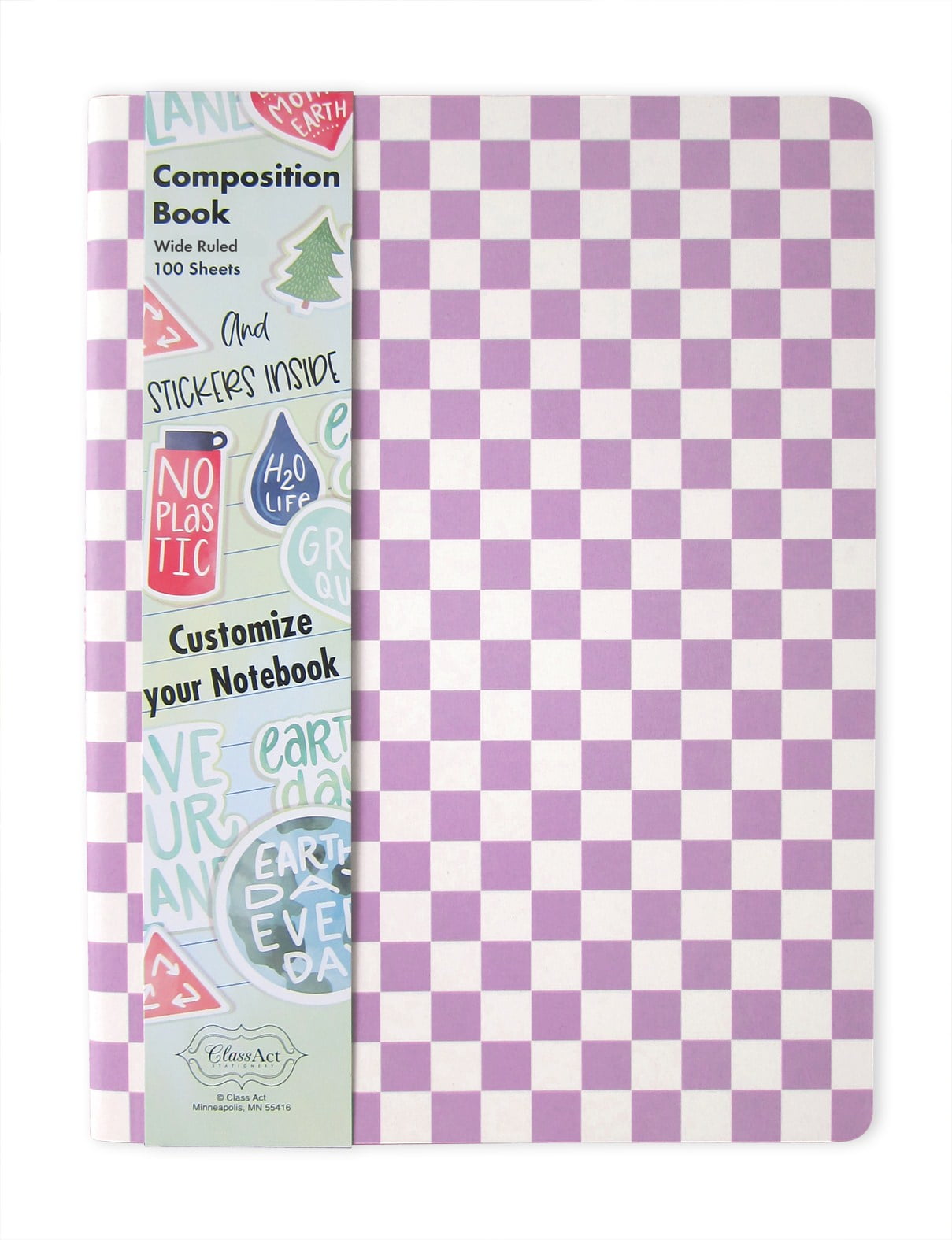 Class Act Stationery 1-Subject Composition Book Stitched Bound, 100 CR ...