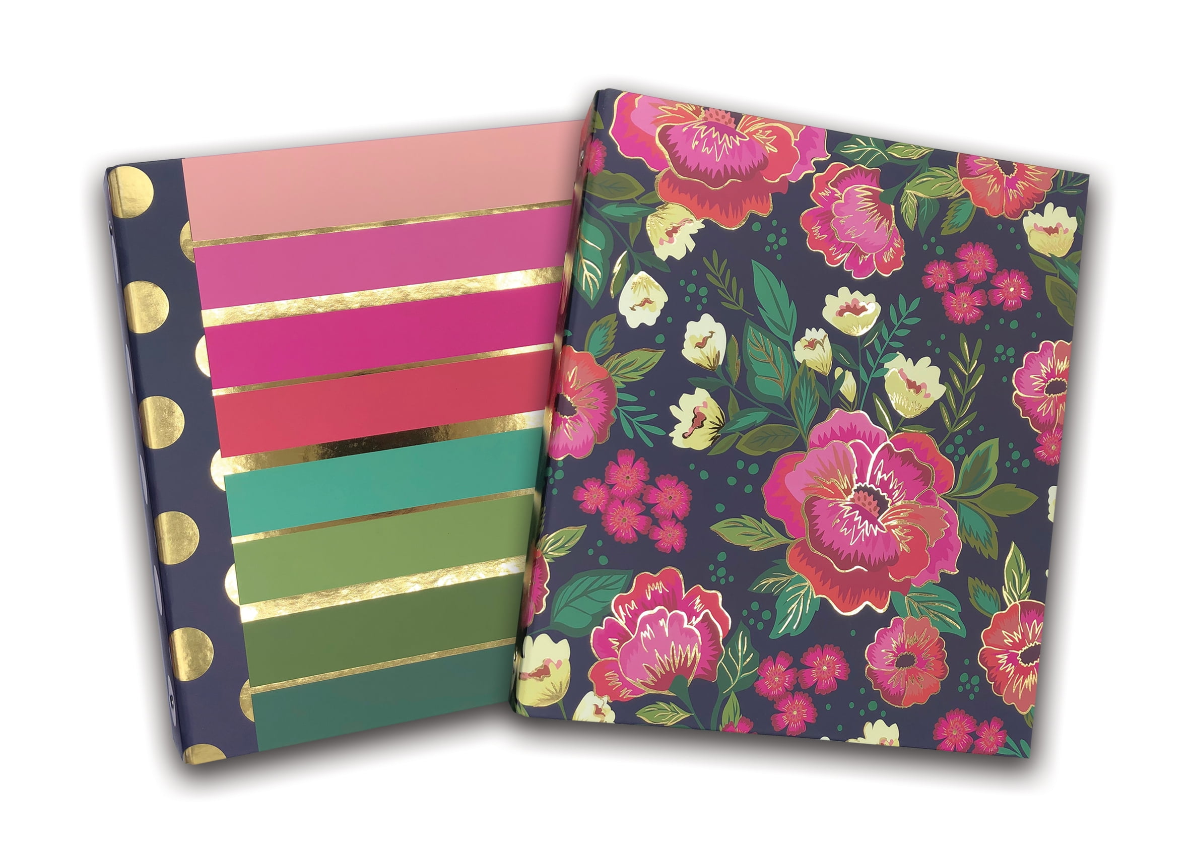 "Class Act Stationery 2-Pack 3-Ring 1.5"" Binders - Gorgeous Flowers ...