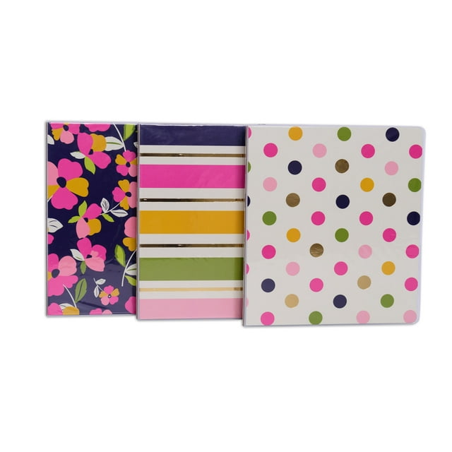 Class Act Stationery, Cleo, 3-Ring PEVA Binder, 1 Inch, Assortment ...