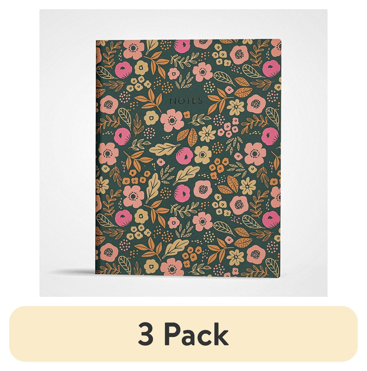 (3 pack) Class Act Stationery Floral Book Bound Paper 10"x8" Journal ...