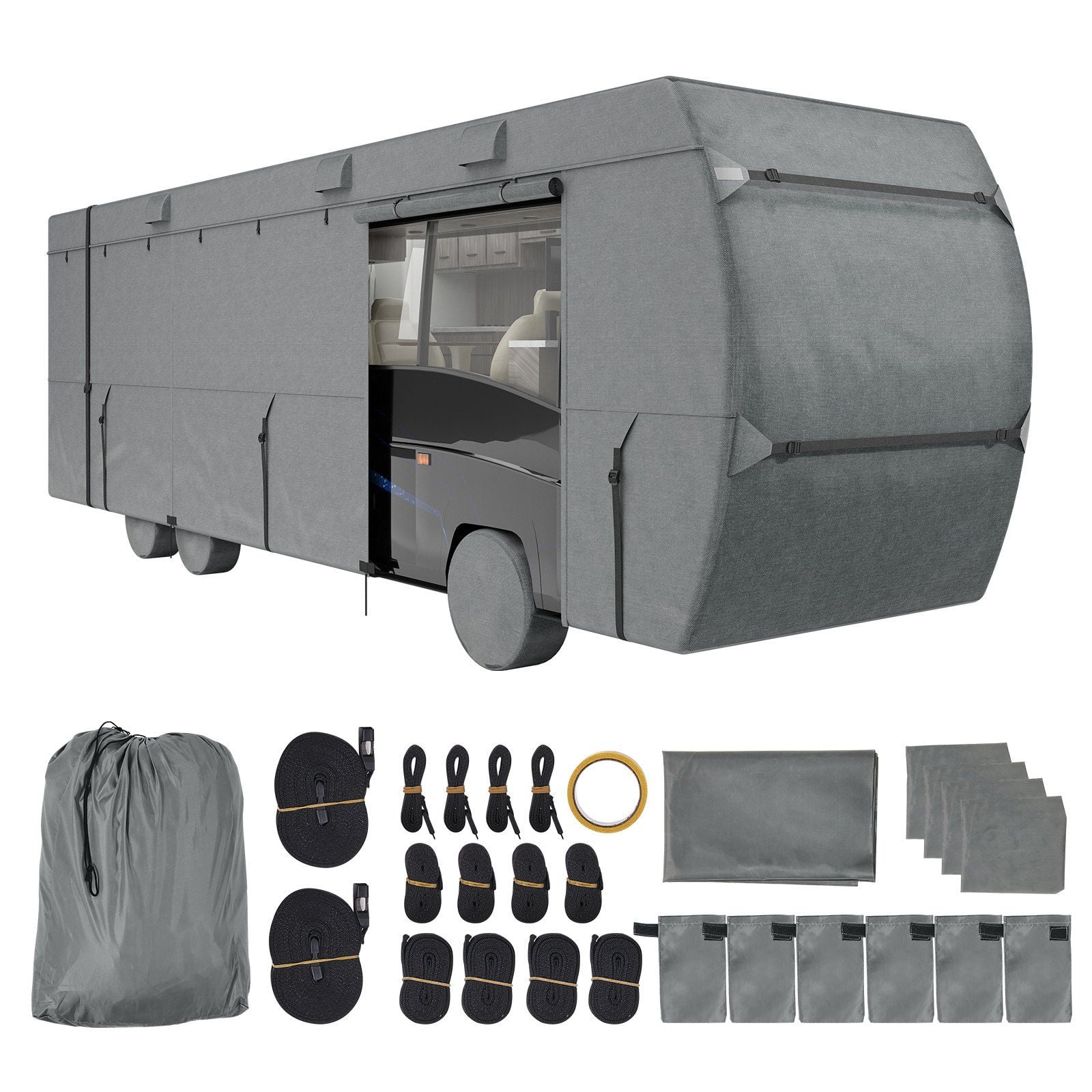 Class C RV Cover 29-32 ft Motorhome Camper Cover Waterproof Windproof ...