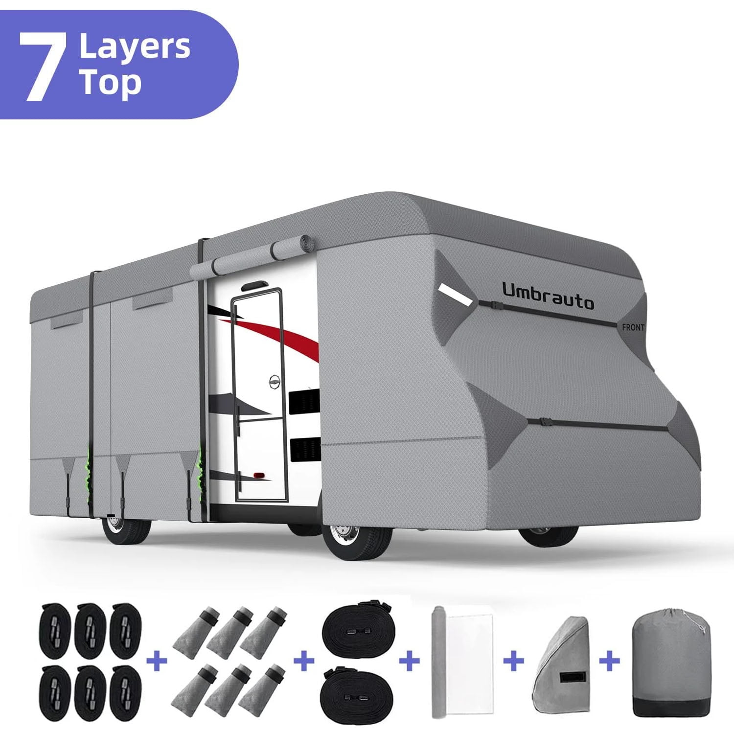 Class C RV Cover for 29'-32' Motorhome, 7 Layers Top, Windproof ...