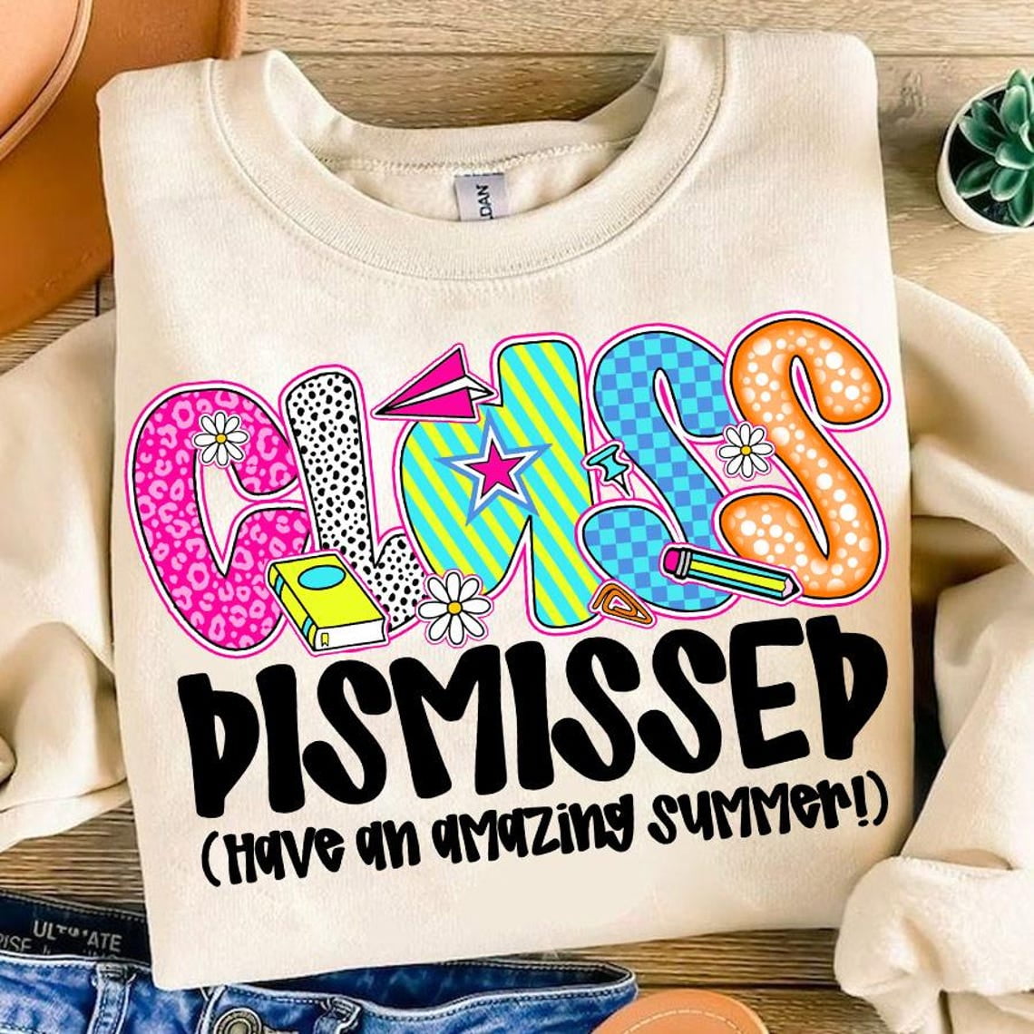 Class Dismissed, Preppy Summer Teacher School, Last day of School ...