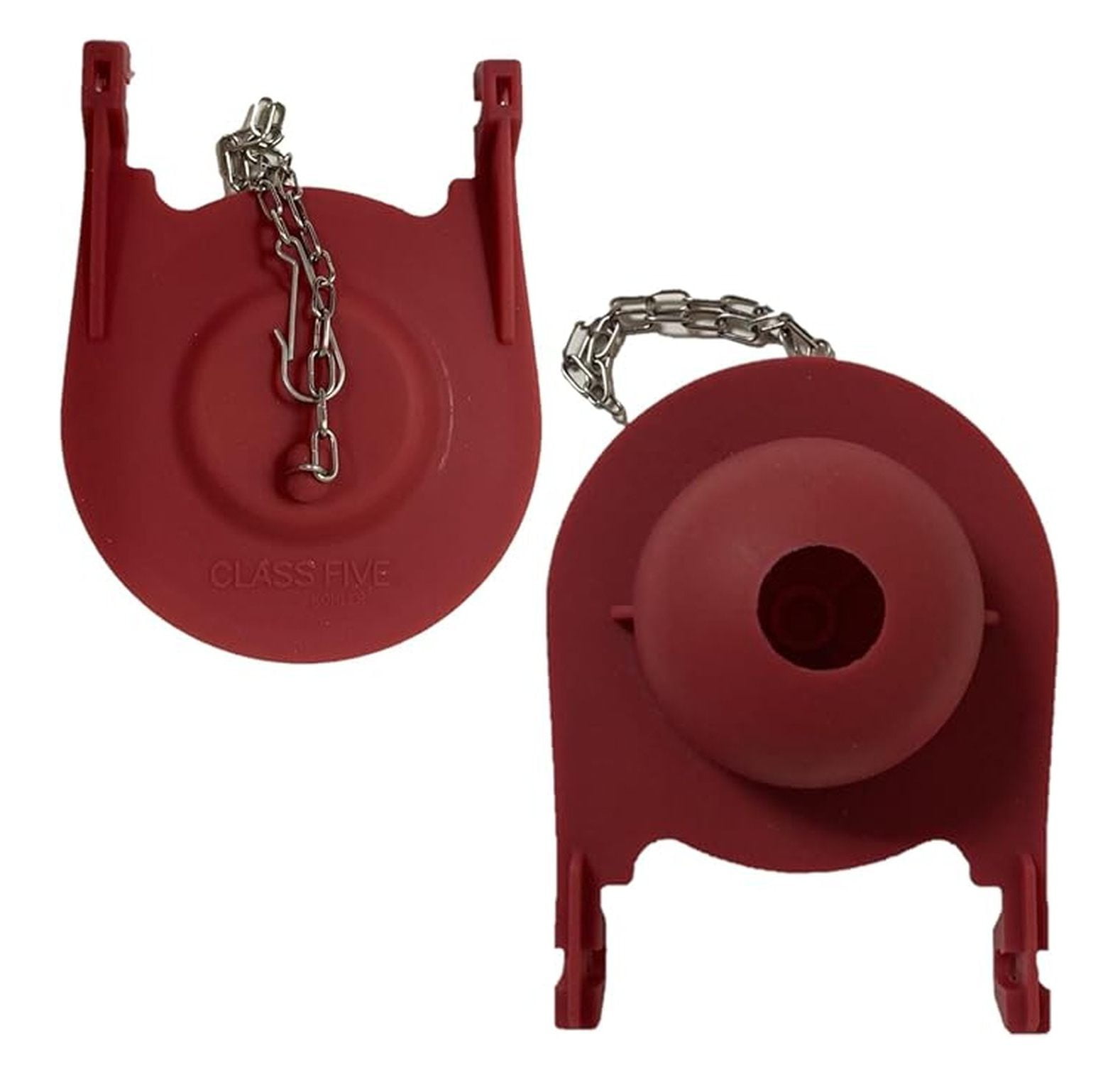 Class Five Red Rubber Flapper for Two-piece toilets w/a Large (3.75 ...
