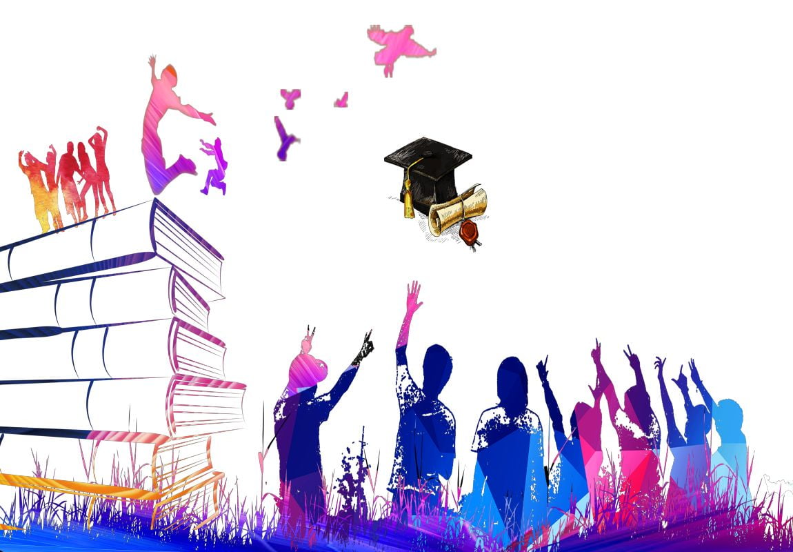 Class Graduation Navy Silver Bachelor Cap Balloon Grad Congrats ...