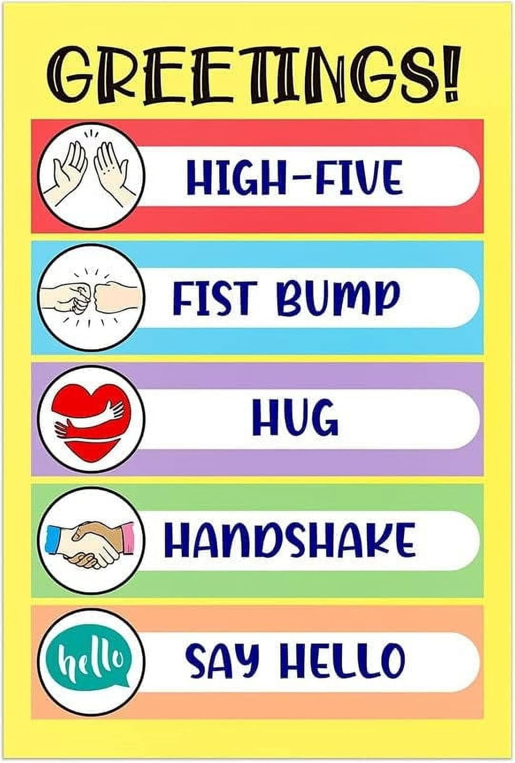 Class Greetings Poster Classroom Decorations Classroom Rules Poster ...