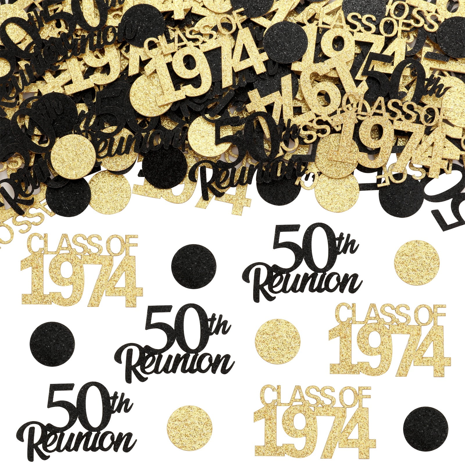 Class Of 1974 Class Reunion Table Confetti 50th Class Reunion ...