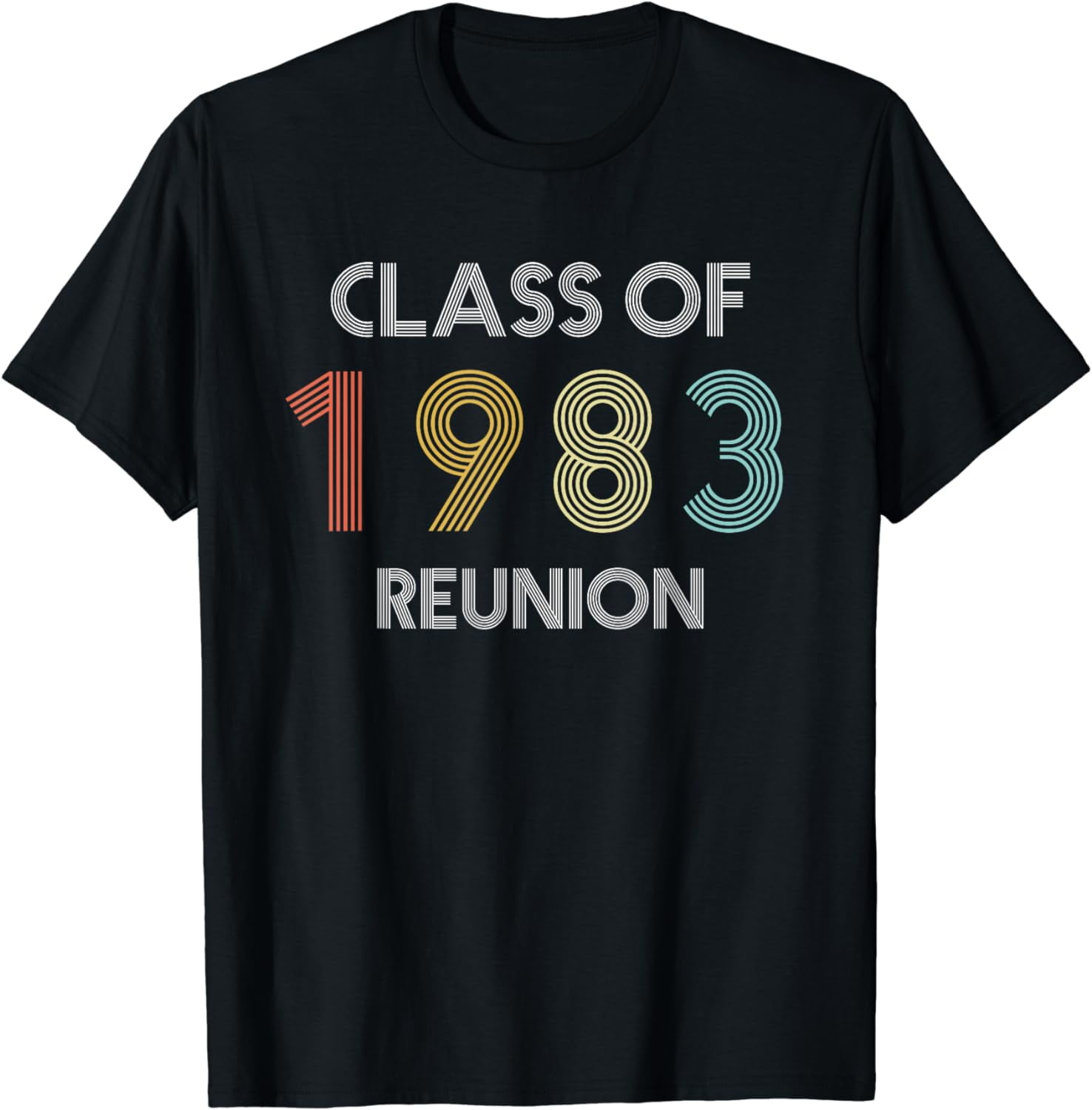 Class Of 1983 Retro Vintage Highschool Reunion Class Of 83 T-Shirt ...