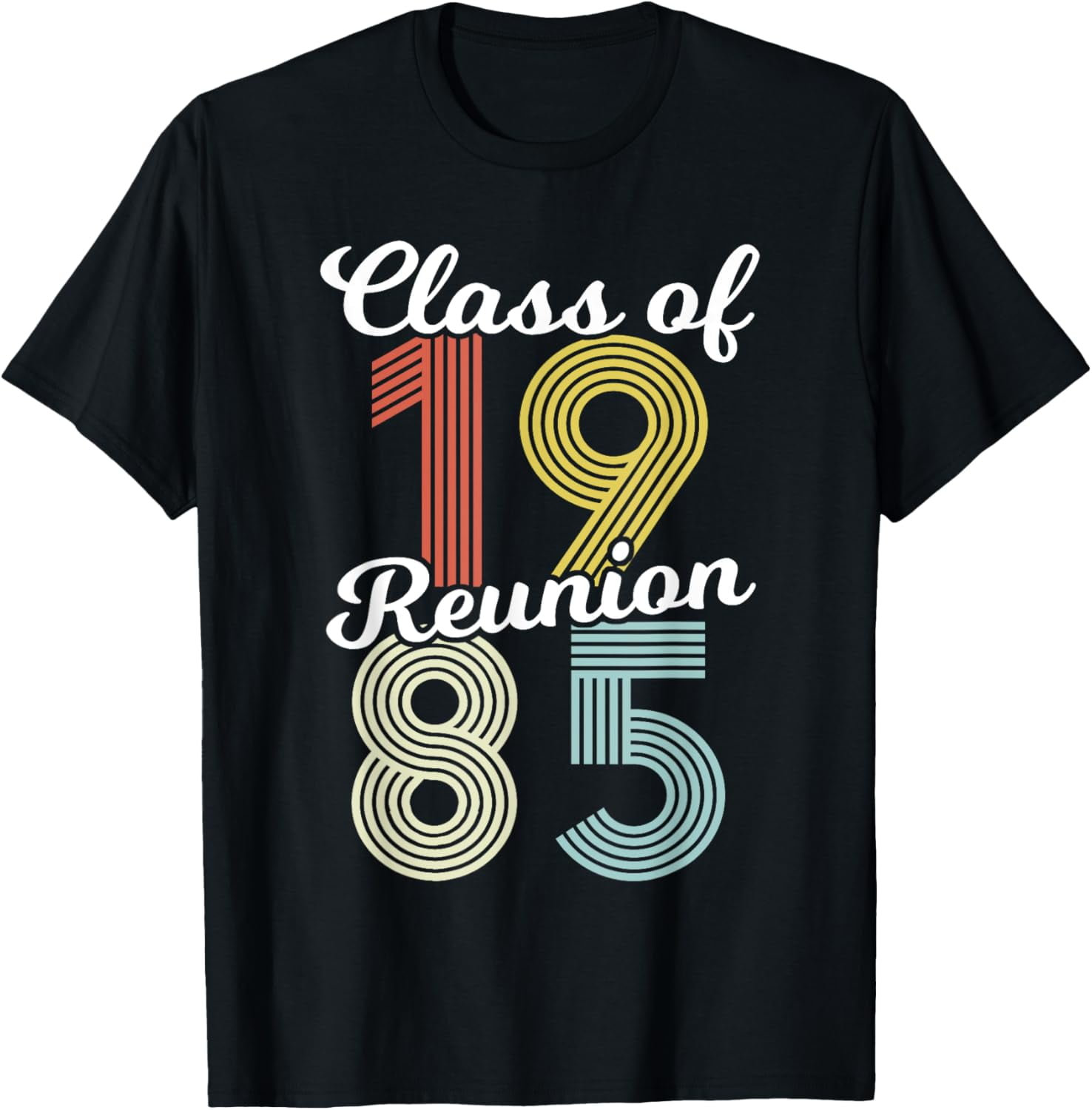 Class Of 1985 Retro Vintage Class Reunion Party Celebration T-Shirt ...