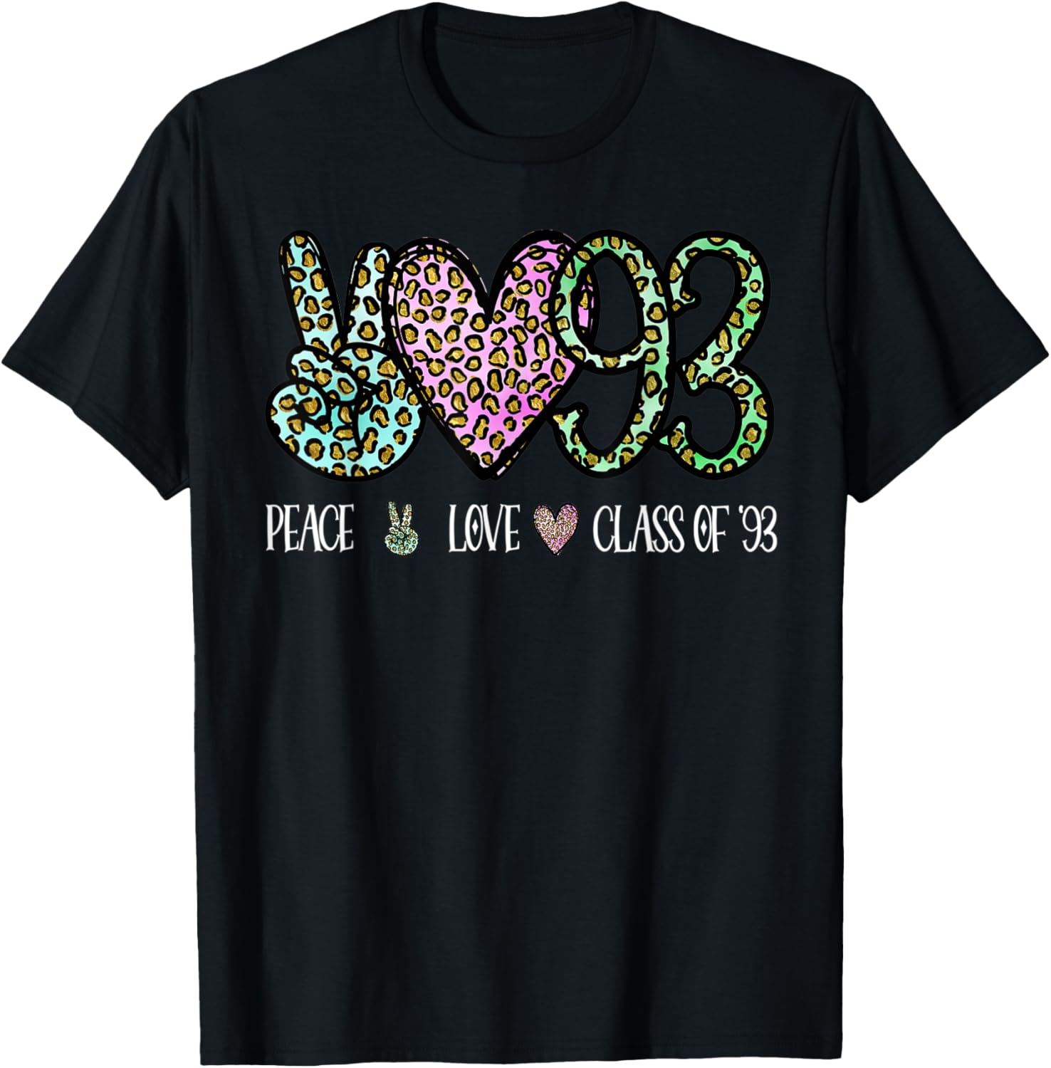 Class Of 1993 Shirt Leopard Senior Graduation Class Reunion T-Shirt ...