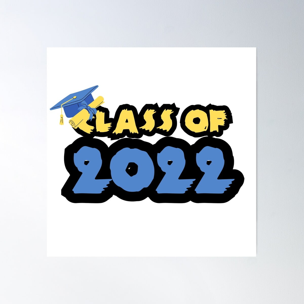 Class Of 2022 Poster Wall Art, Modern Wall Decor For Living Room ...