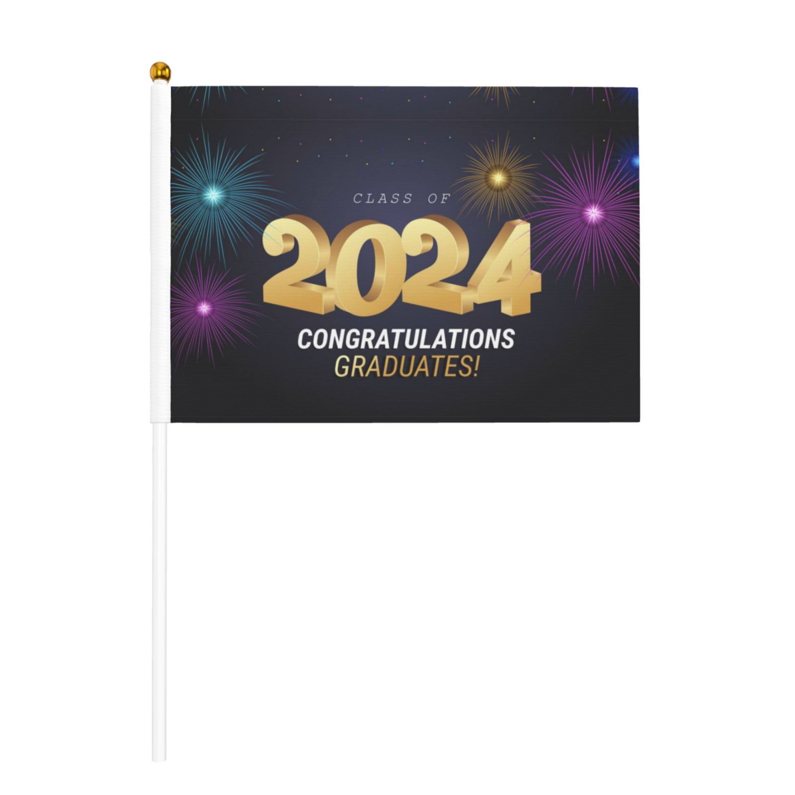 Class Of 2024 Graduation Gifts Flag Small Mini Hand Held Flags Small ...